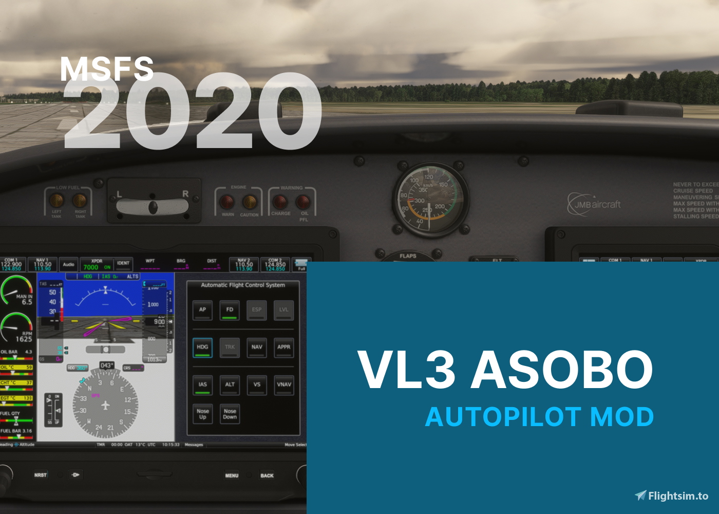 Asobo VL3 - Autopilot Mod para Microsoft Flight Simulator | MSFS