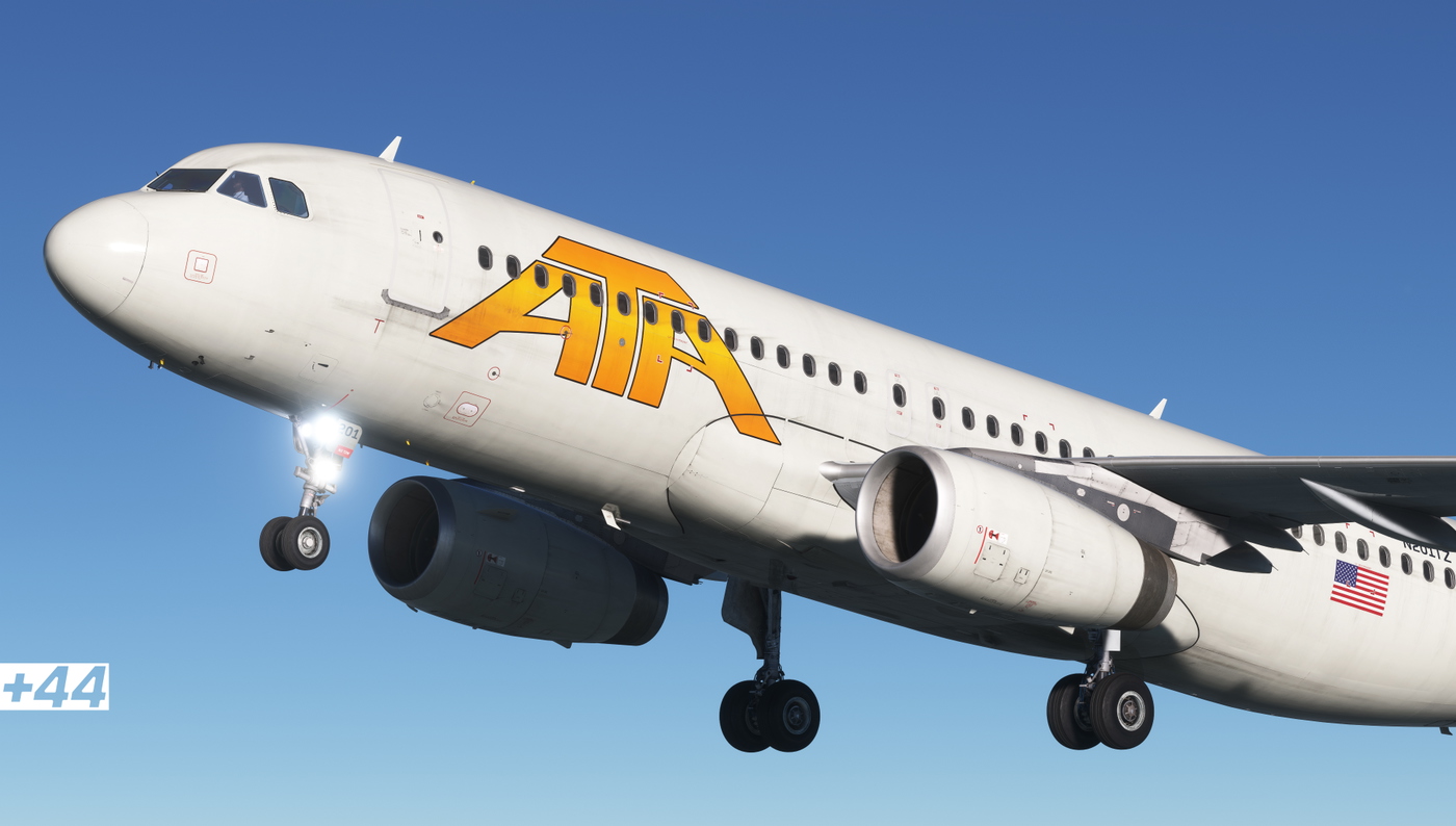 ATA Airlines (N201TZ) Fenix A320 SL - 8K für Microsoft Flight Simulator ...