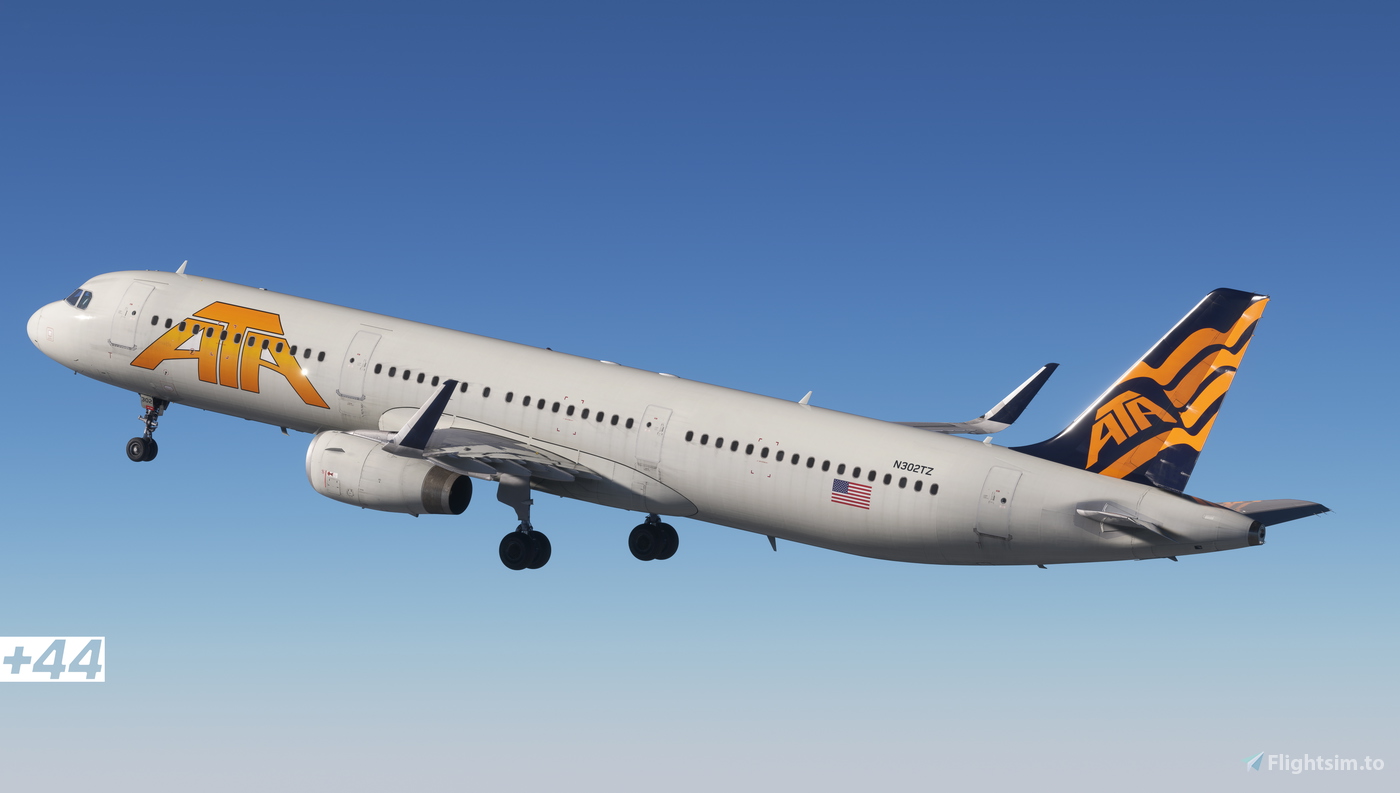 ATA Airlines (N302TZ) Fenix A321 SL - 8K for Microsoft Flight Simulator | MSFS