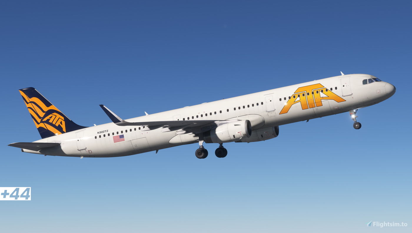 ATA Airlines (N302TZ) Fenix A321 SL - 8K for Microsoft Flight Simulator | MSFS