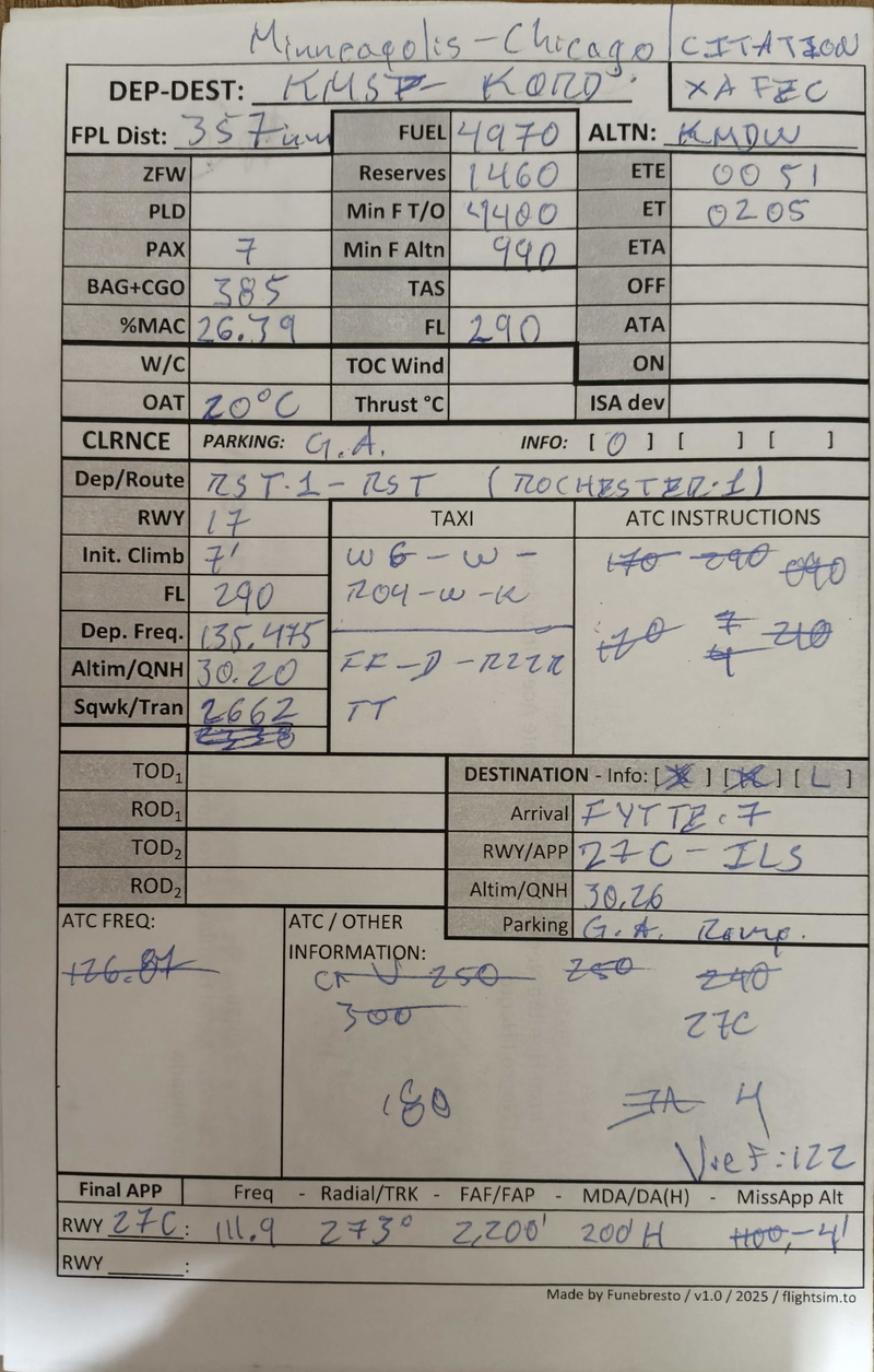 ATC / Flight Kneeboard - Notepad - Flight Notes IFR-VFR, for Vatsim ...
