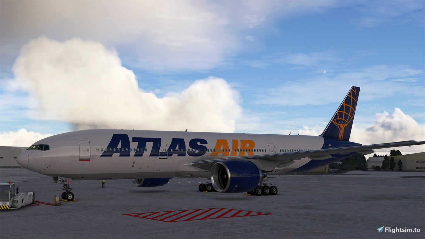 Atlas Airlines & Cabin PMDG B777-200LR for Microsoft Flight Simulator ...