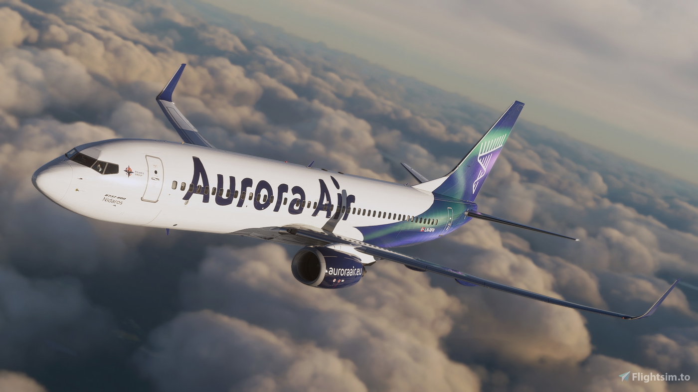 Aurora Air - PMDG 737-800 LN-RFH "Nidaros" for Microsoft Flight Simulator | MSFS