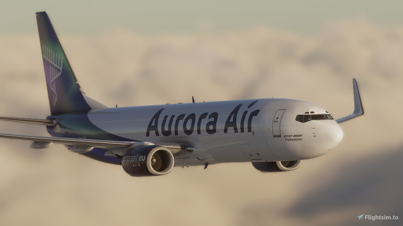 Aurora Air - PMDG 737-800F LN-CRG "Preikestolen" for Microsoft Flight Simulator | MSFS