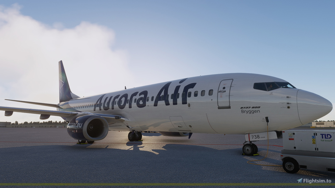 Aurora Air - PMDG 737-800 LN-RFG "Bryggen" for Microsoft Flight Simulator | MSFS