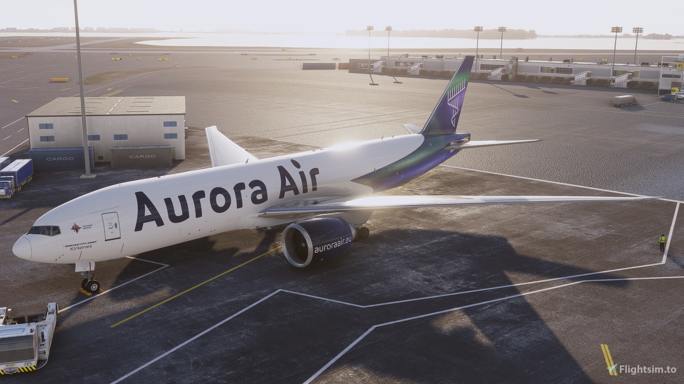 Aurora Air - PMDG 777-200F LN-CRI"Kirkenes" for Microsoft Flight Simulator | MSFS