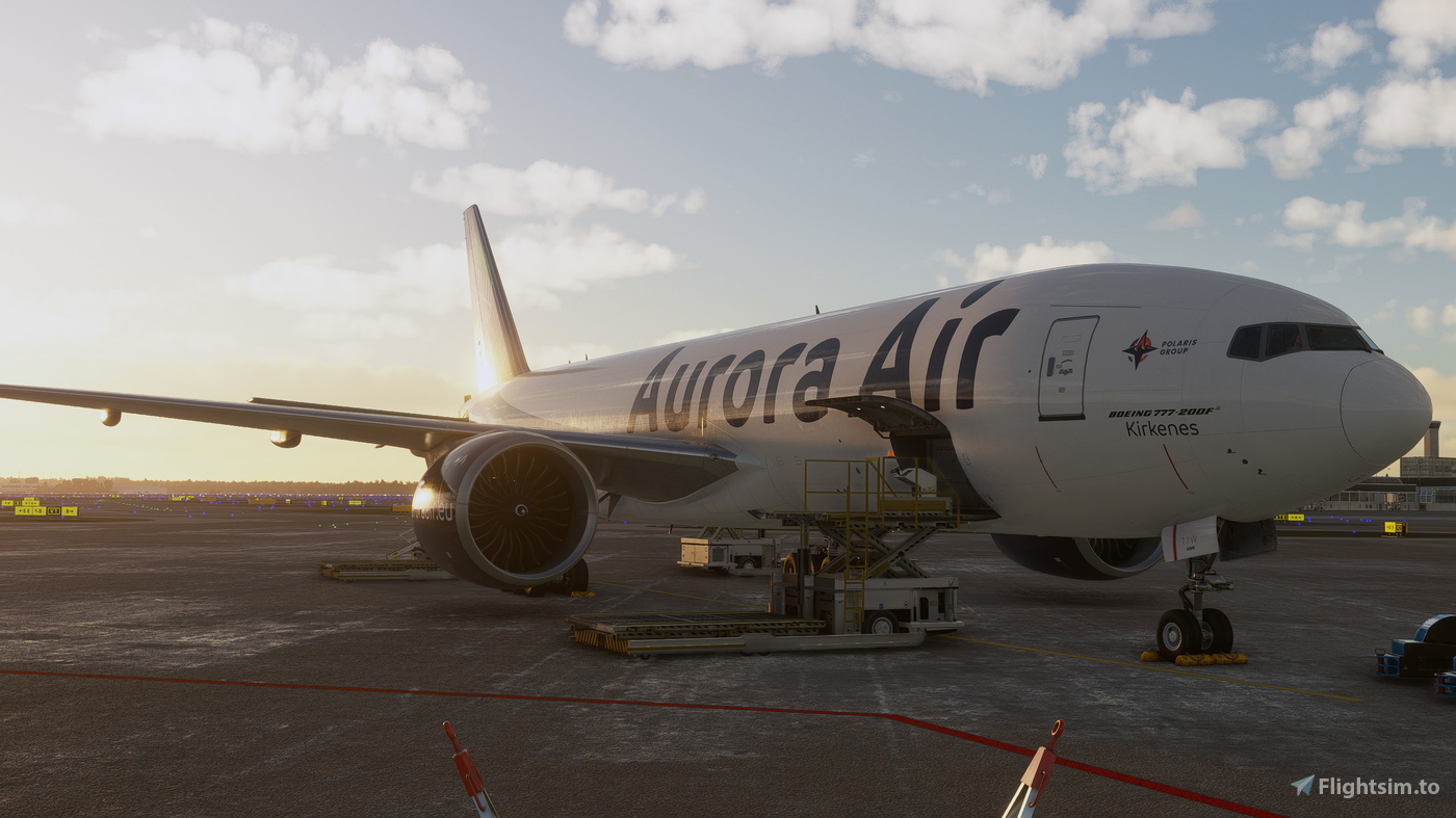Aurora Air - PMDG 777-200F LN-CRI"Kirkenes" para Microsoft Flight Simulator | MSFS