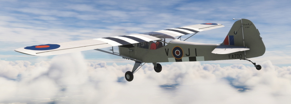 Auster Autocrat J-1A 'F-PAGD' in Camouflage for Microsoft Flight ...