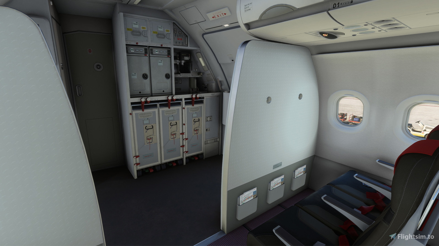 Austrian A320 NC Fleet Pack with custom cabins + EIS1 visual mod for ...