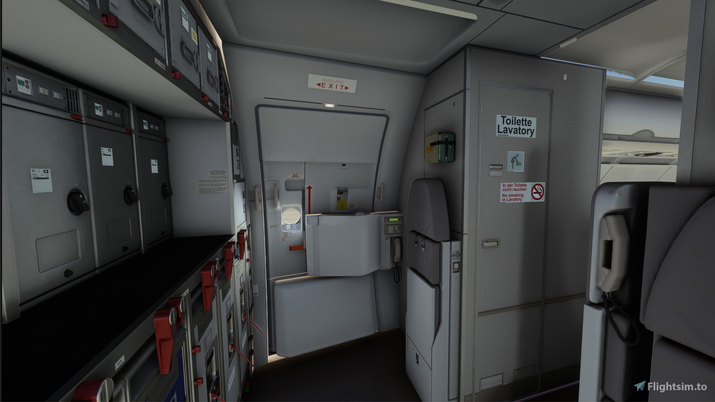 Austrian A320 OC Fleet Pack with custom cabins + EIS1 visual mod for Fenix A320 V2 [8K+4K] for ...