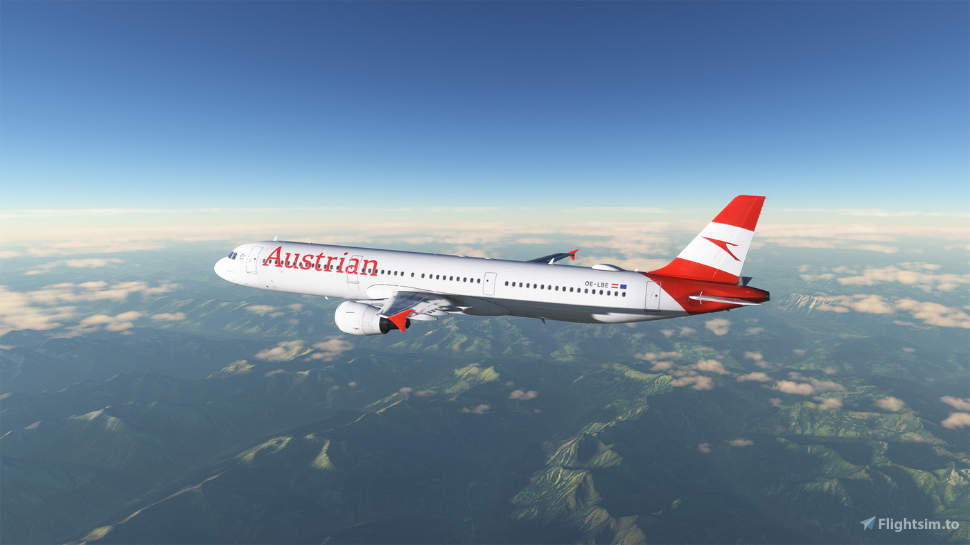 Austrian A321-100/200 Fleet Pack with cabin + EFB backgrounds for Fenix A321 [8K+4K] for ...