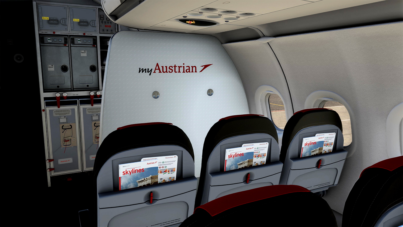 Austrian A321-100/200 Fleet Pack with cabin + EFB backgrounds for Fenix ...