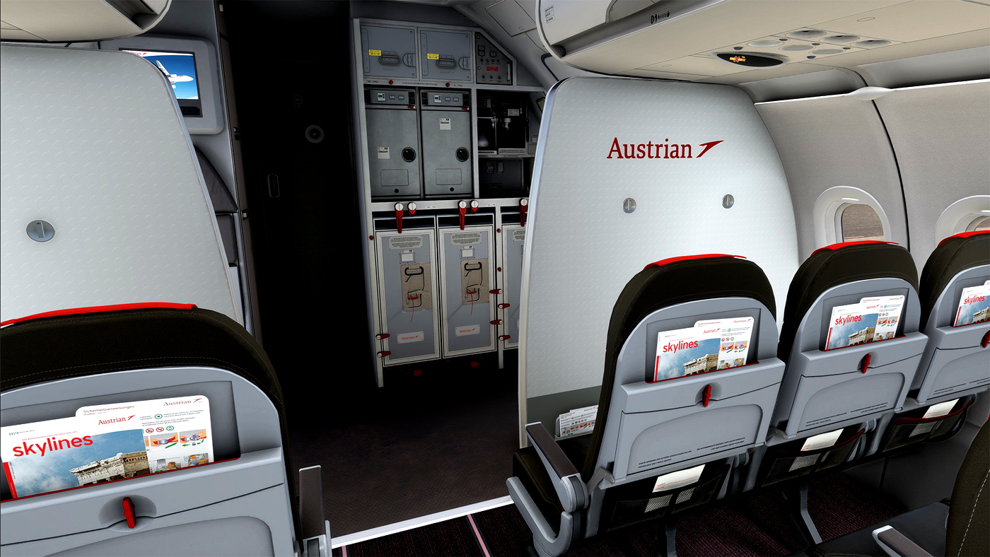 Austrian A321-100/200 Fleet Pack with cabin + EFB backgrounds for Fenix ...