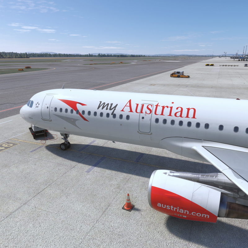 Austrian A321-100/200 Fleet Pack with cabin + EFB backgrounds for Fenix A321 [8K+4K] for ...