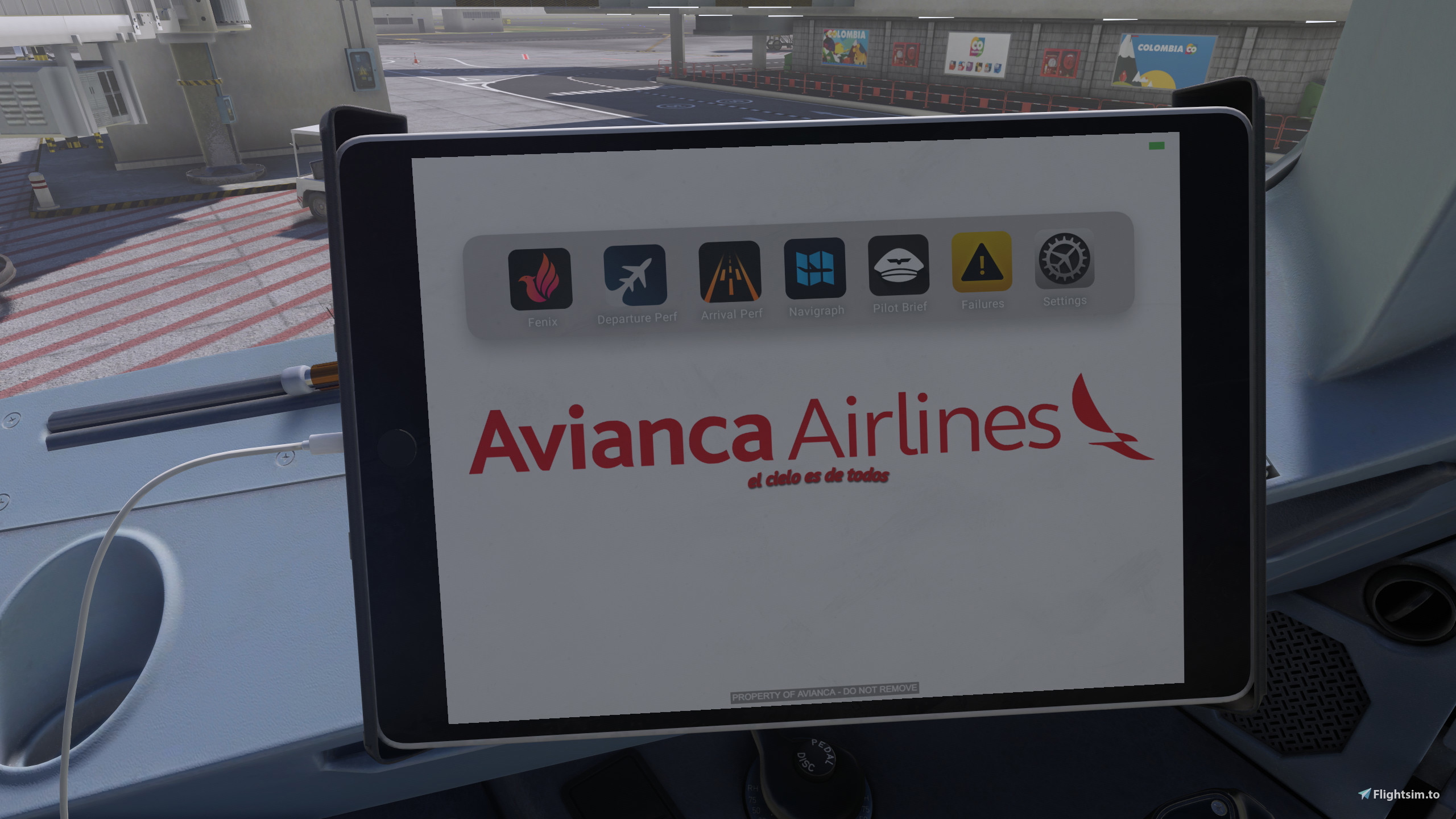 Avianca v1 - AV/AVA - EFB background - MSFS Add-on - Flightsim.to