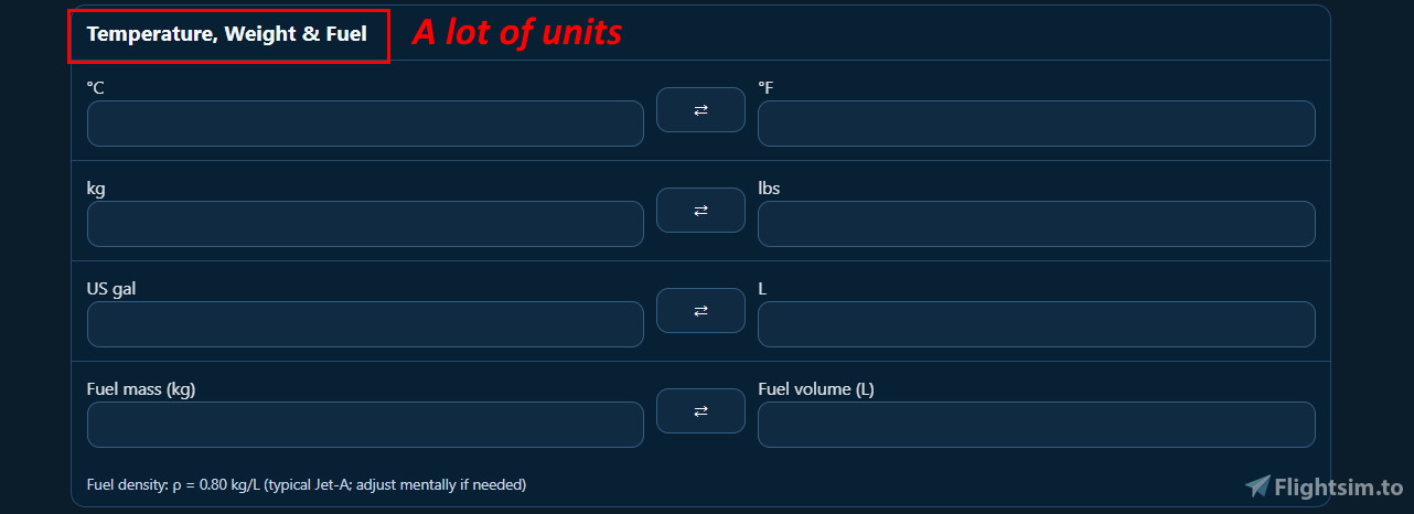 Aviation Converter for Microsoft Flight Simulator | MSFS