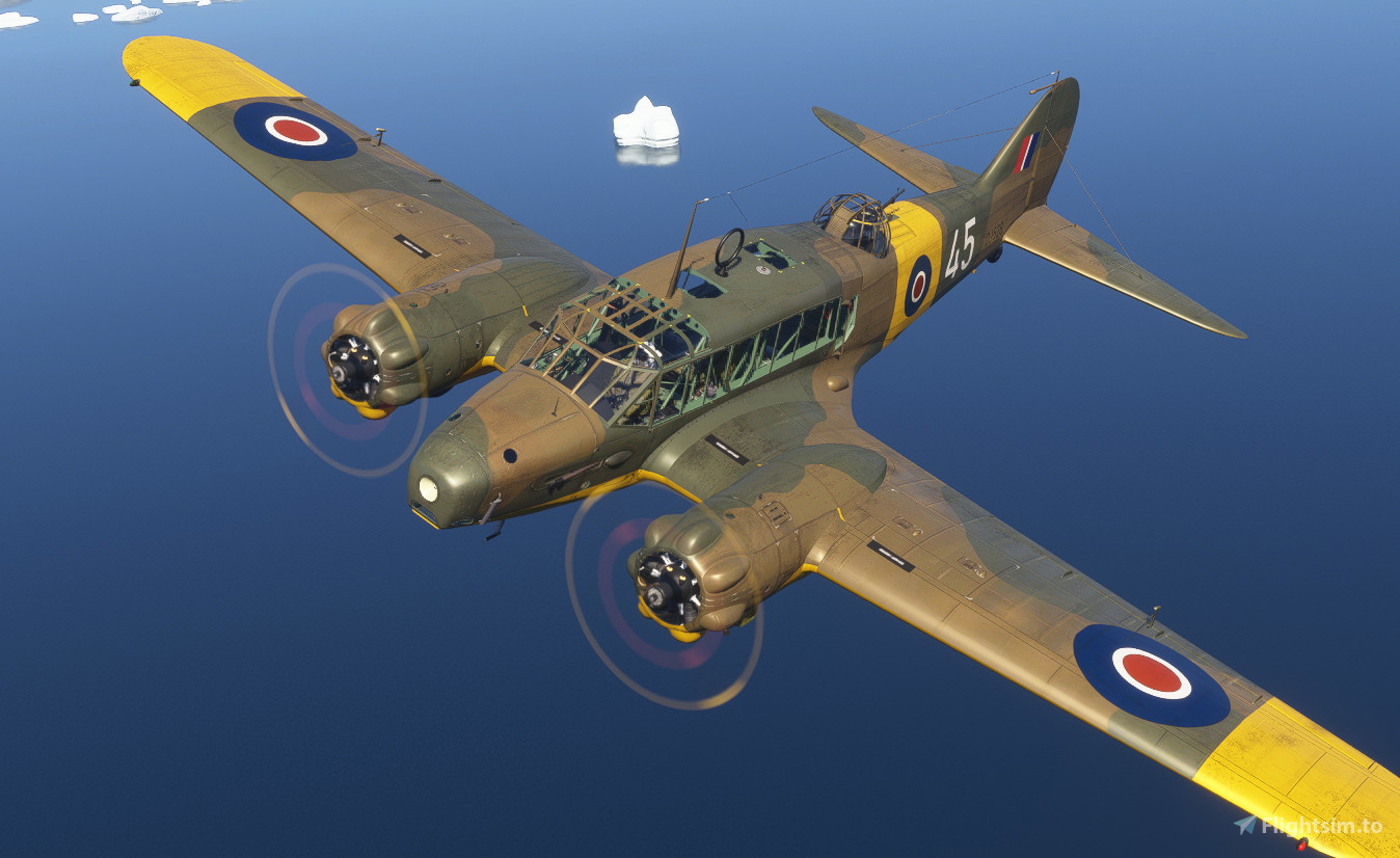 Avro Anson MK1 RAF DJ528, B Sqdn 62 para Microsoft Flight Simulator | MSFS