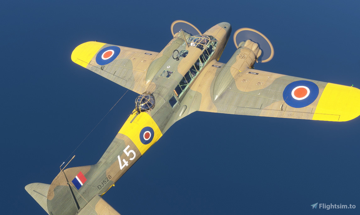 Avro Anson MK1 RAF DJ528, B Sqdn 62 para Microsoft Flight Simulator | MSFS