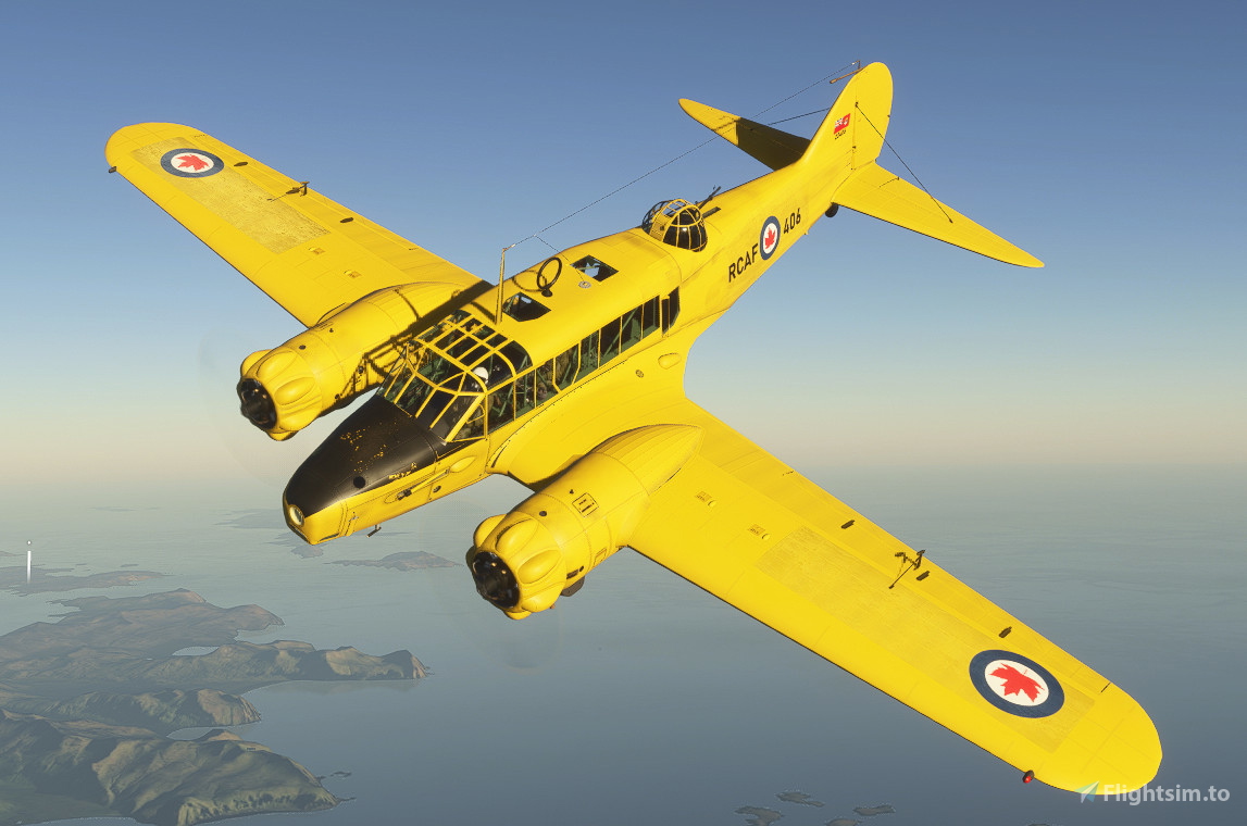 Avro Anson MK1 Royal Canadian Air Force 406 per Microsoft Flight ...