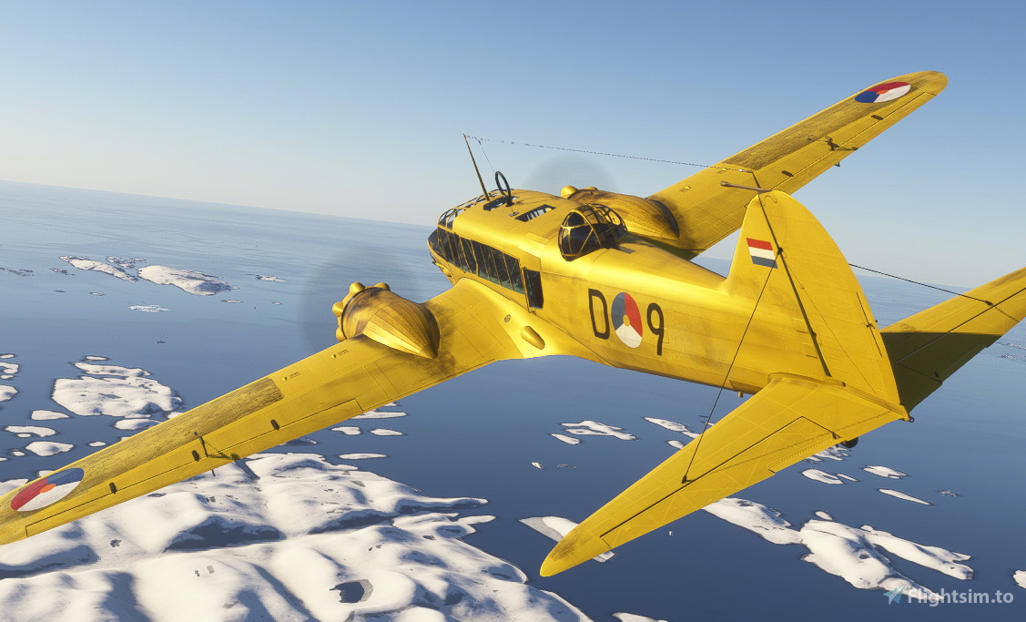 Avro Anson MK1 Royal Netherland Air Force D9 对于 Microsoft Flight ...