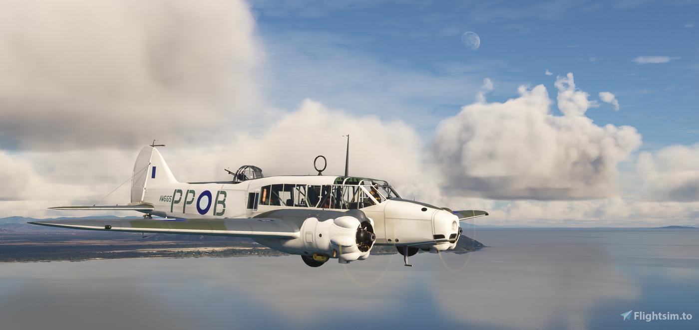 Avro Anson RAAF AW665 PP-B pour Microsoft Flight Simulator | MSFS