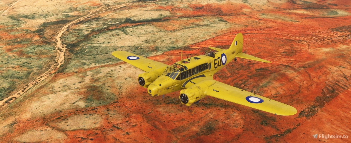 Avro Anson RAAF N4960 #60 for Microsoft Flight Simulator | MSFS