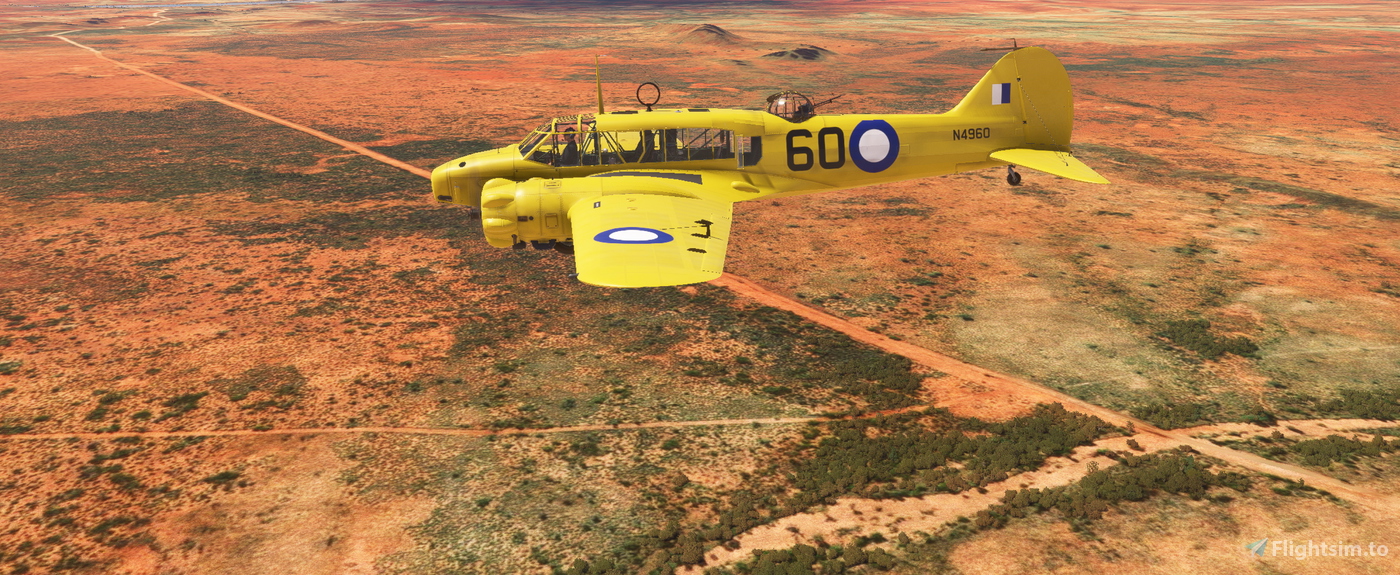 Avro Anson RAAF N4960 #60 voor Microsoft Flight Simulator | MSFS