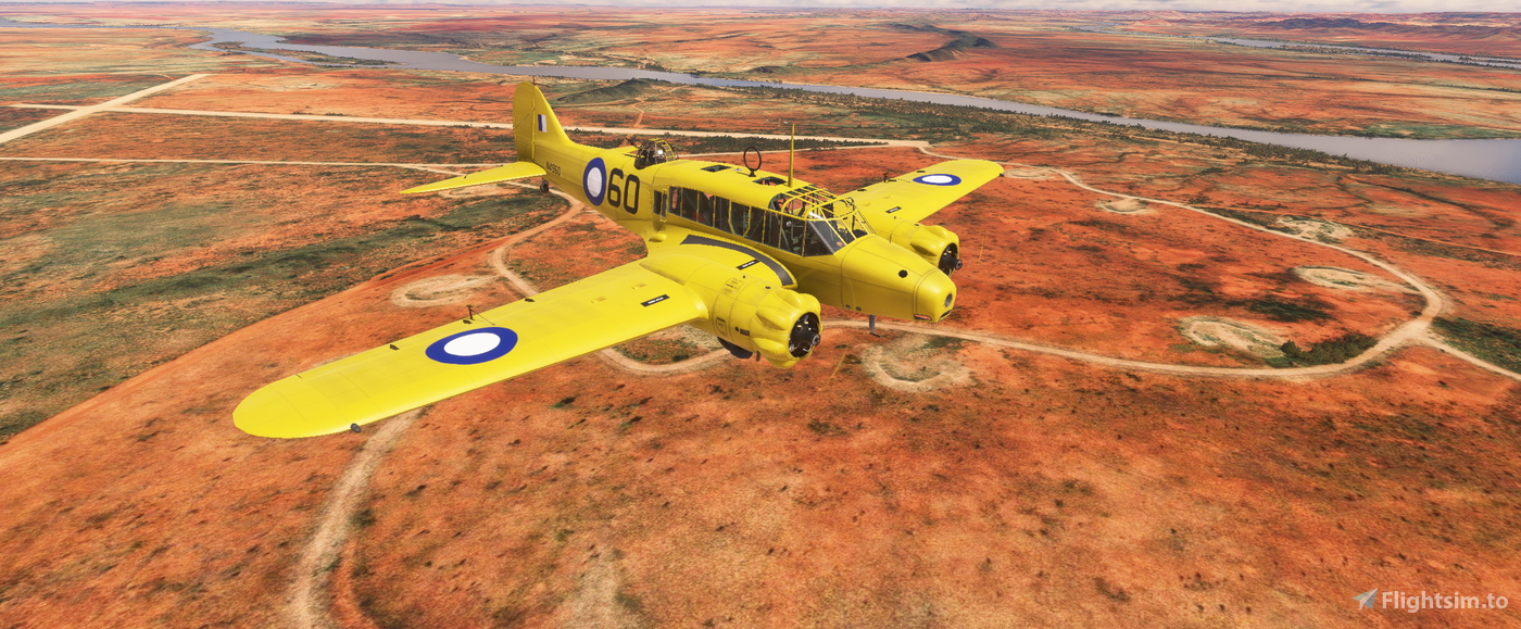 Avro Anson RAAF N4960 #60 voor Microsoft Flight Simulator | MSFS