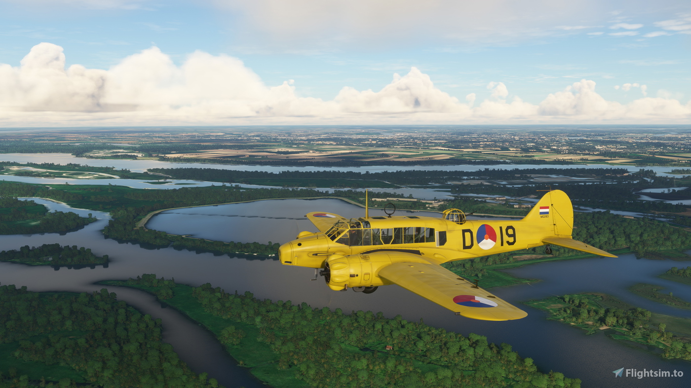 Avro Anson Royal Dutch Air Force D-19 für Microsoft Flight Simulator | MSFS
