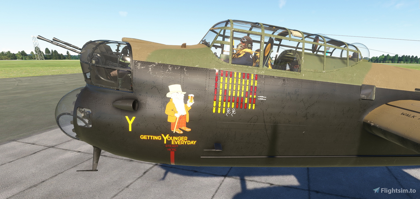 Avro Lancaster - LM220 - Getting Younger Everyday per Microsoft Flight ...