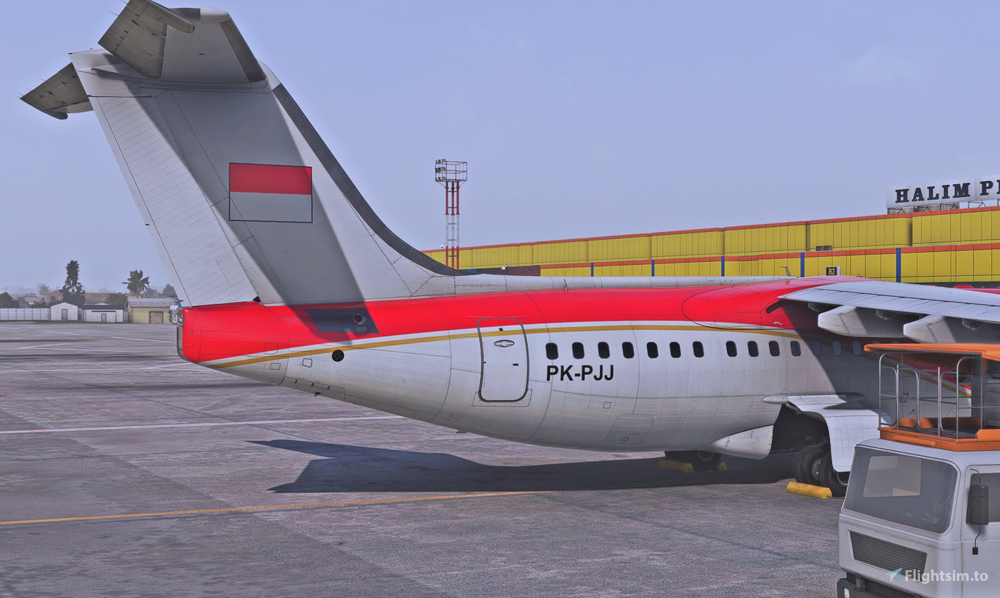 Avro Rj-85 Indonesian government PK-PJJ (Pelita Air service) for Microsoft Flight Simulator | MSFS