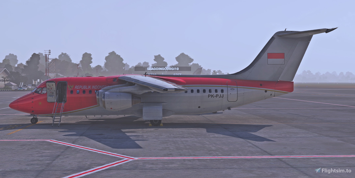 Avro Rj-85 Indonesian government PK-PJJ (Pelita Air service) for ...