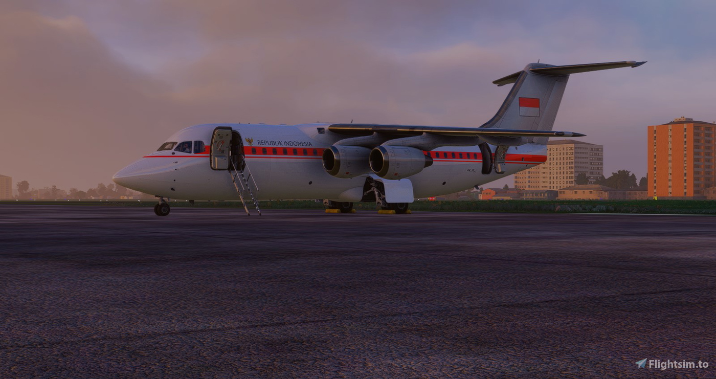 Avro Rj-85 Indonesian government PK-PJJ (Pelita Air service) for ...