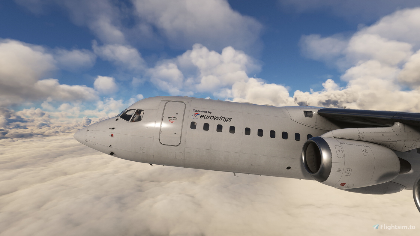 AVRO RJ100 Eurowings Lufthansa CityLine D-AEWM pour Microsoft Flight Simulator | MSFS