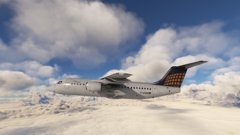 AVRO RJ100 Eurowings Lufthansa CityLine D-AEWM for Microsoft Flight ...