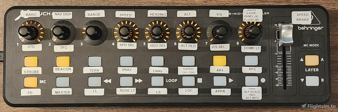 Axis and Ohs (AAO) template incl LED script - XTouch Mini - Fenix A320 ...