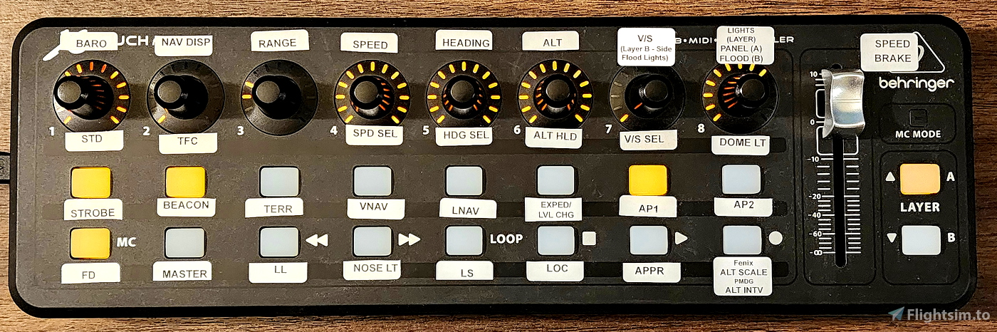 Axis and Ohs (AAO) template incl LED script - XTouch Mini - Fenix A320 ...