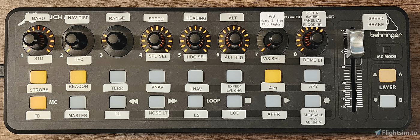 Axis and Ohs (AAO) template incl LED script - XTouch Mini - Fenix A320 ...