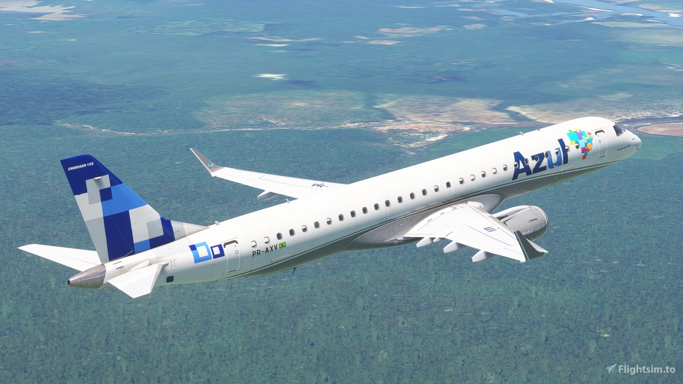 Azul Linhas Aéreas PR-AXV | w/Cabin pour Microsoft Flight Simulator | MSFS
