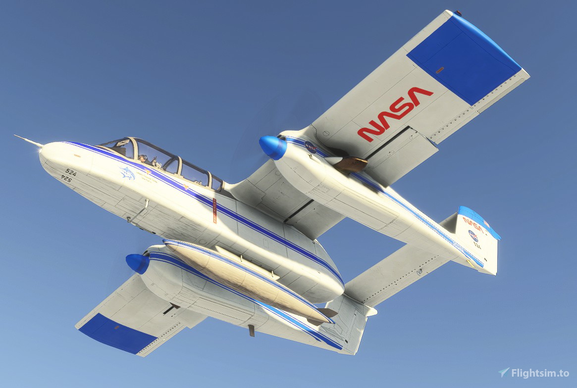 Azurploy Bronco OV10B –NASA Blue Marlin für Microsoft Flight Simulator ...