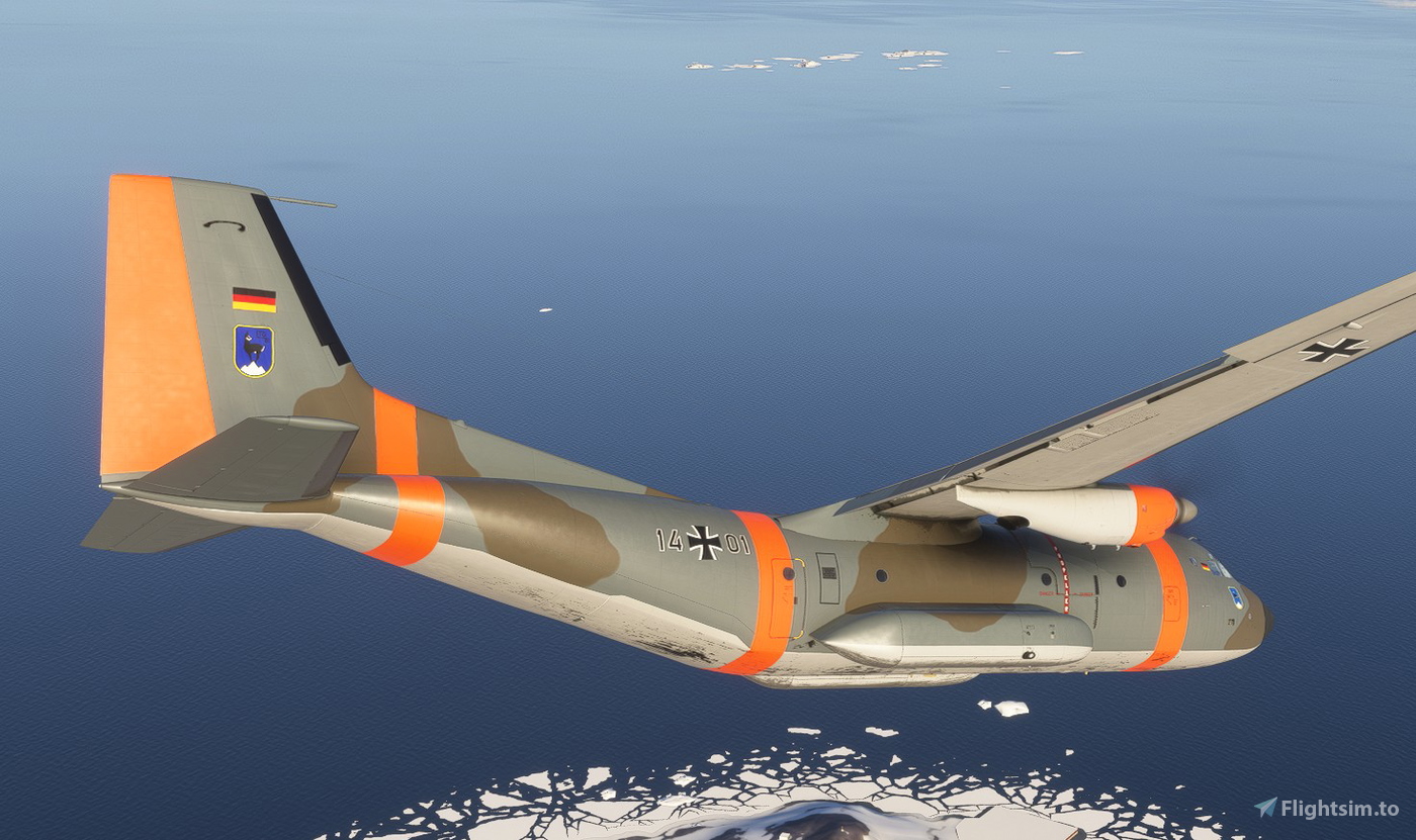 AzurPoly C-160 Transall German Luftwaffe LTG 61 -1401 Camouflage (only MSFS 2024 native model ...