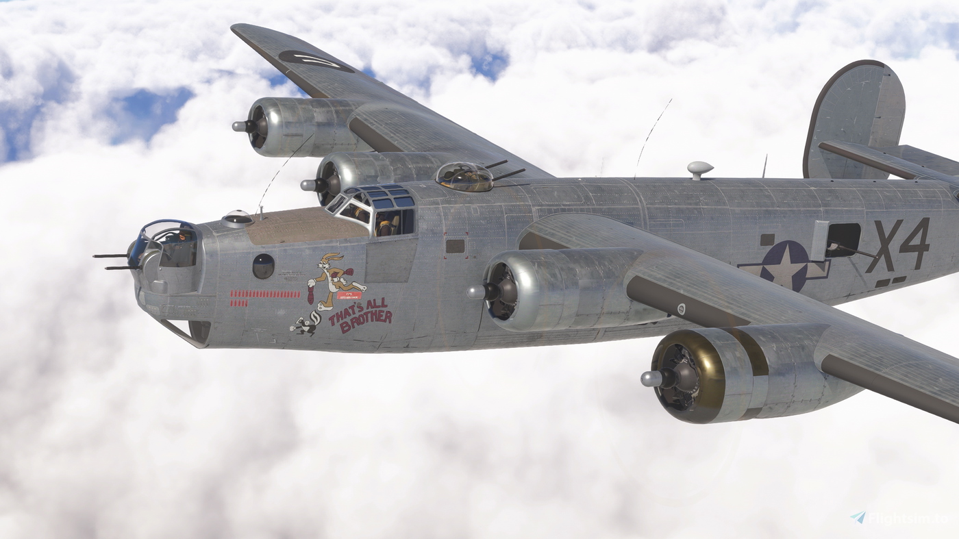 B-24 Liberator Repack (Flight Replicas FSX-Native Conversion) for Microsoft Flight Simulator | MSFS