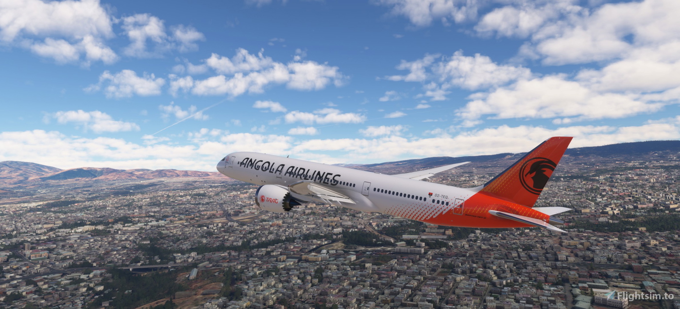 B787-9 TAAG (D2-TEQ) - livery for Microsoft Flight Simulator | MSFS