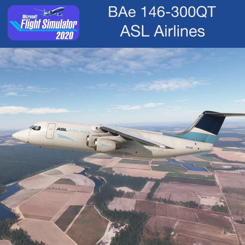 BAe 146-300QT ASL Airlines VH-SJE for Microsoft Flight Simulator | MSFS