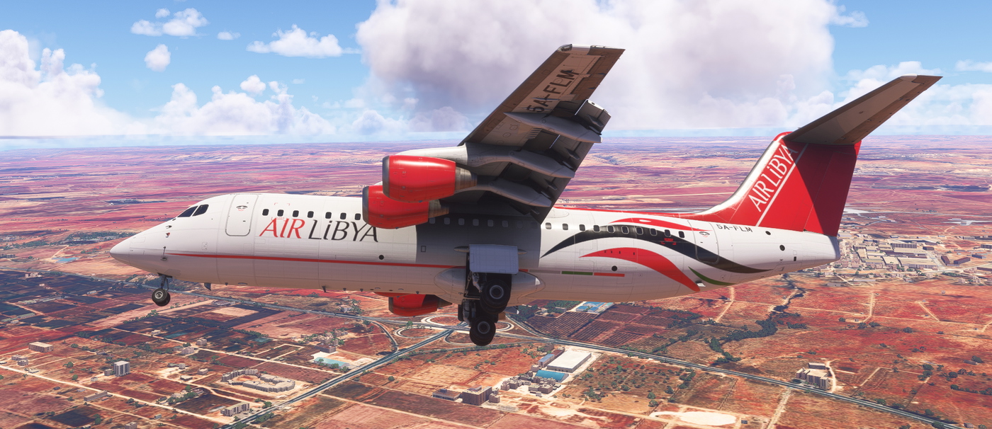 BAe RJ100 Air Libya 5A-FLM のために Microsoft Flight Simulator | MSFS