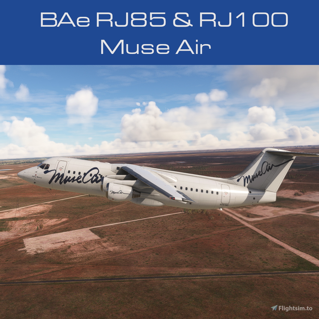 BAe RJ85 and RJ100 Muse Air for Microsoft Flight Simulator | MSFS