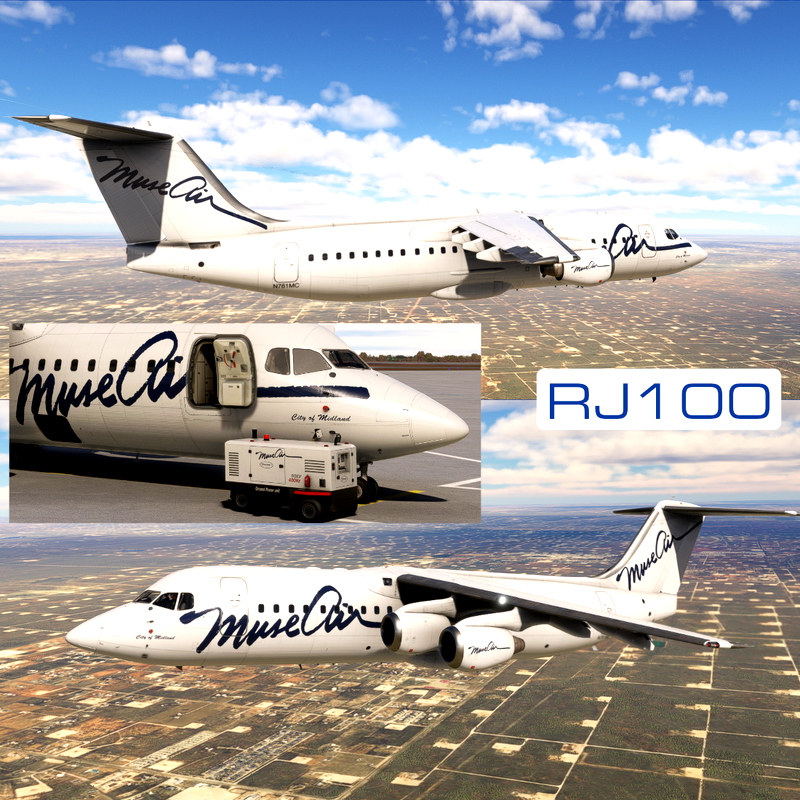 BAe RJ85 and RJ100 Muse Air for Microsoft Flight Simulator | Feed