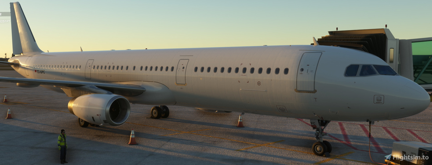 BBN Airlines TC-GPC Fenix a321-231 AJet WHITE IAE for Microsoft Flight Simulator | MSFS