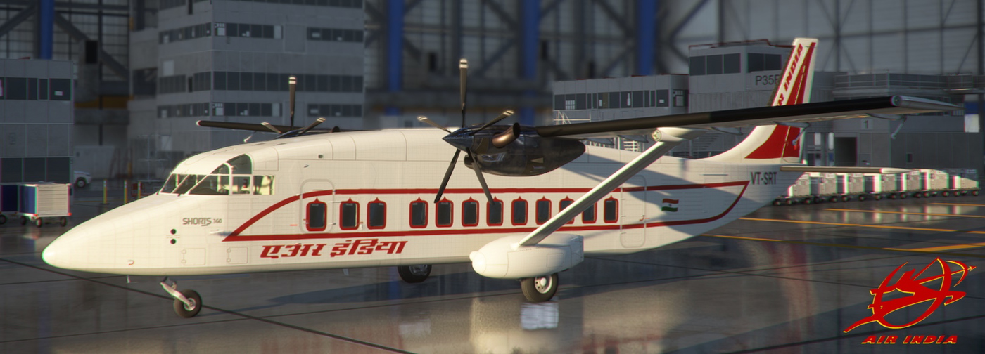 BBS Shorts SD360 Air India VT-SRT for Microsoft Flight Simulator | MSFS