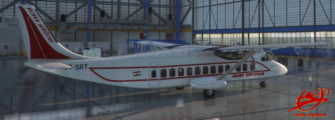 BBS Shorts SD360 Air India VT-SRT for Microsoft Flight Simulator | MSFS
